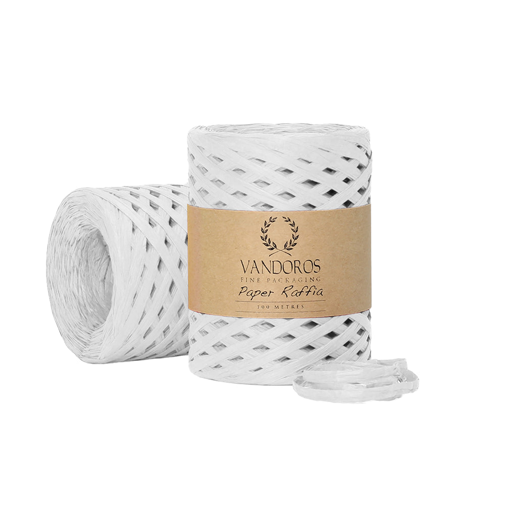 Paper Raffia White – The Vandoros Store